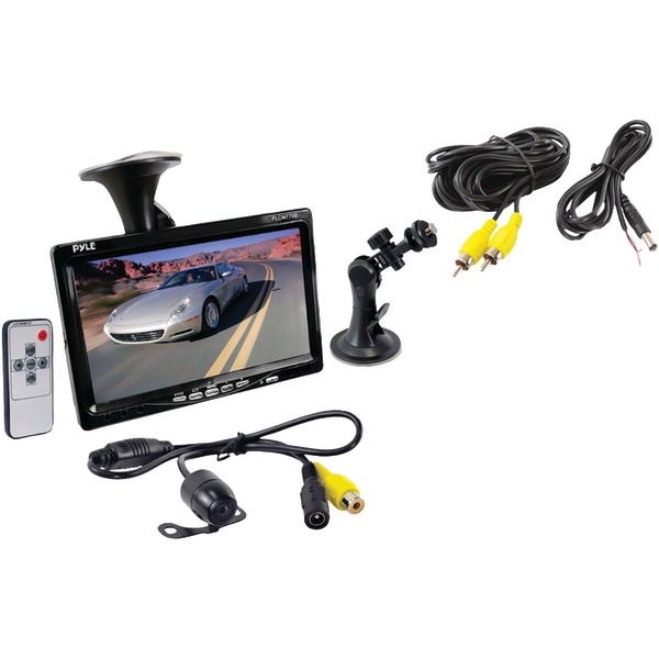 PLCM7700 7" LCD Video Monitor + Backup Camera Universal Mount Backup ...