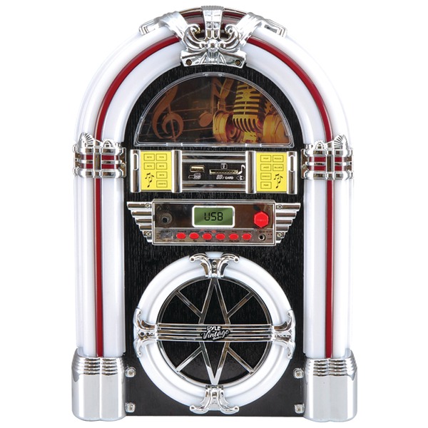 PJUB25BT 2 X Pyle Bluetooth Jukebox MP3 Speaker Player LED Lighting USB ...