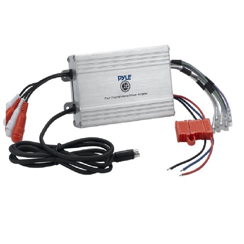 Pyle PLMRMBT7S 1200Watt Marine Grade Motorcycle Boat Car Bluetooth ...