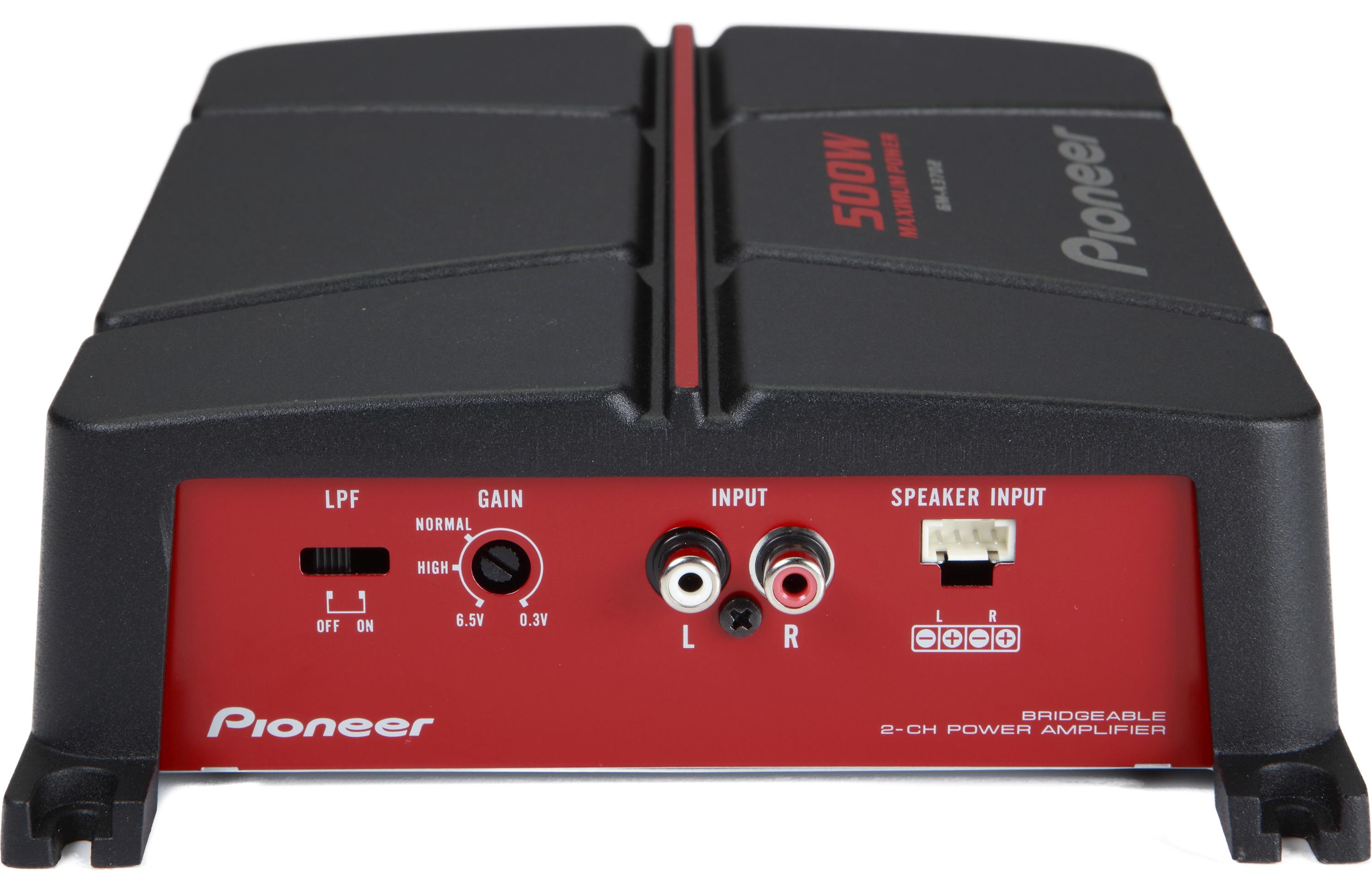 Pioneer 500W Peak 2-Channel A Series Bridgeable Class AB 2-Ohm Car Amplifier | eBay