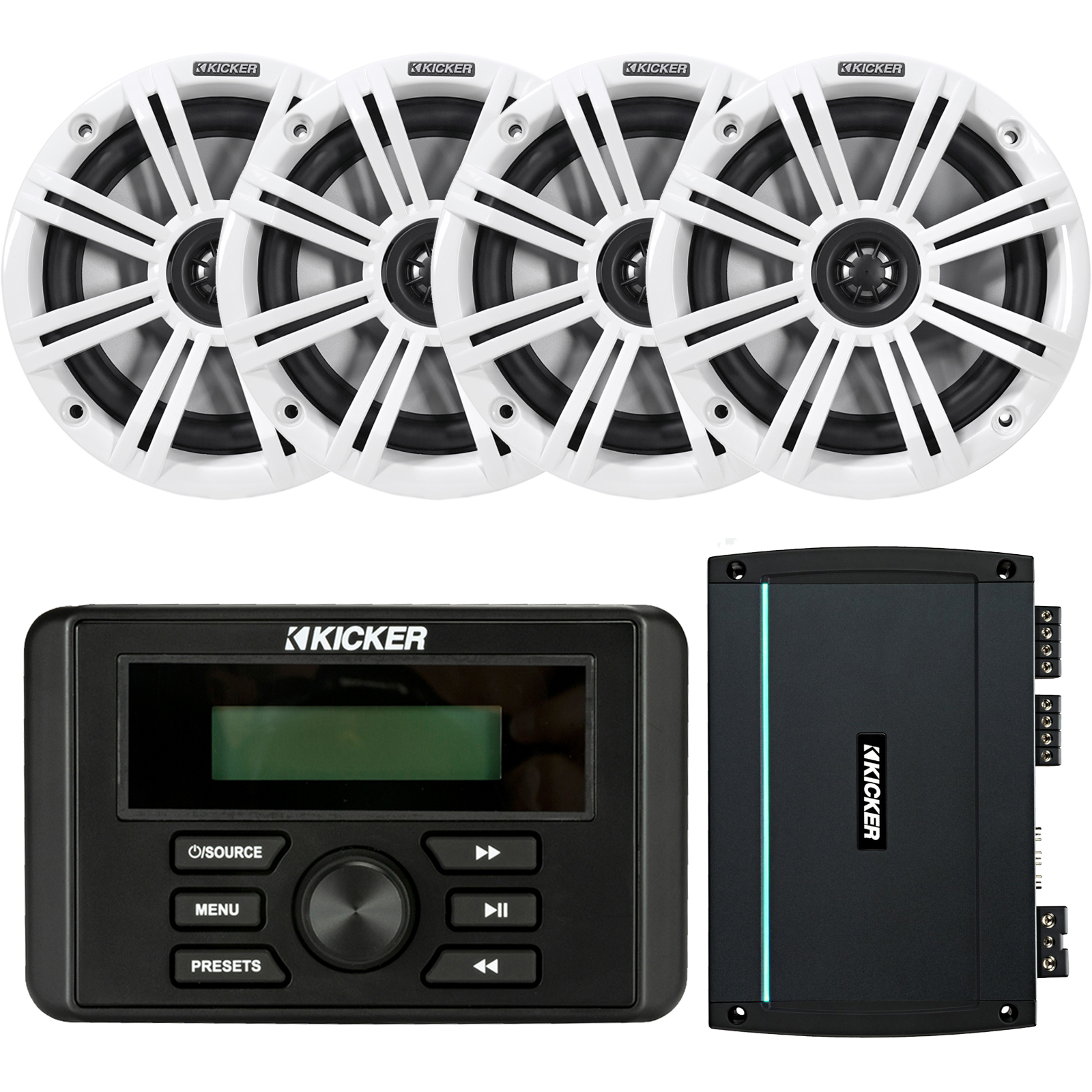 Kicker Marine Audio – Système audio marine – CQNXV