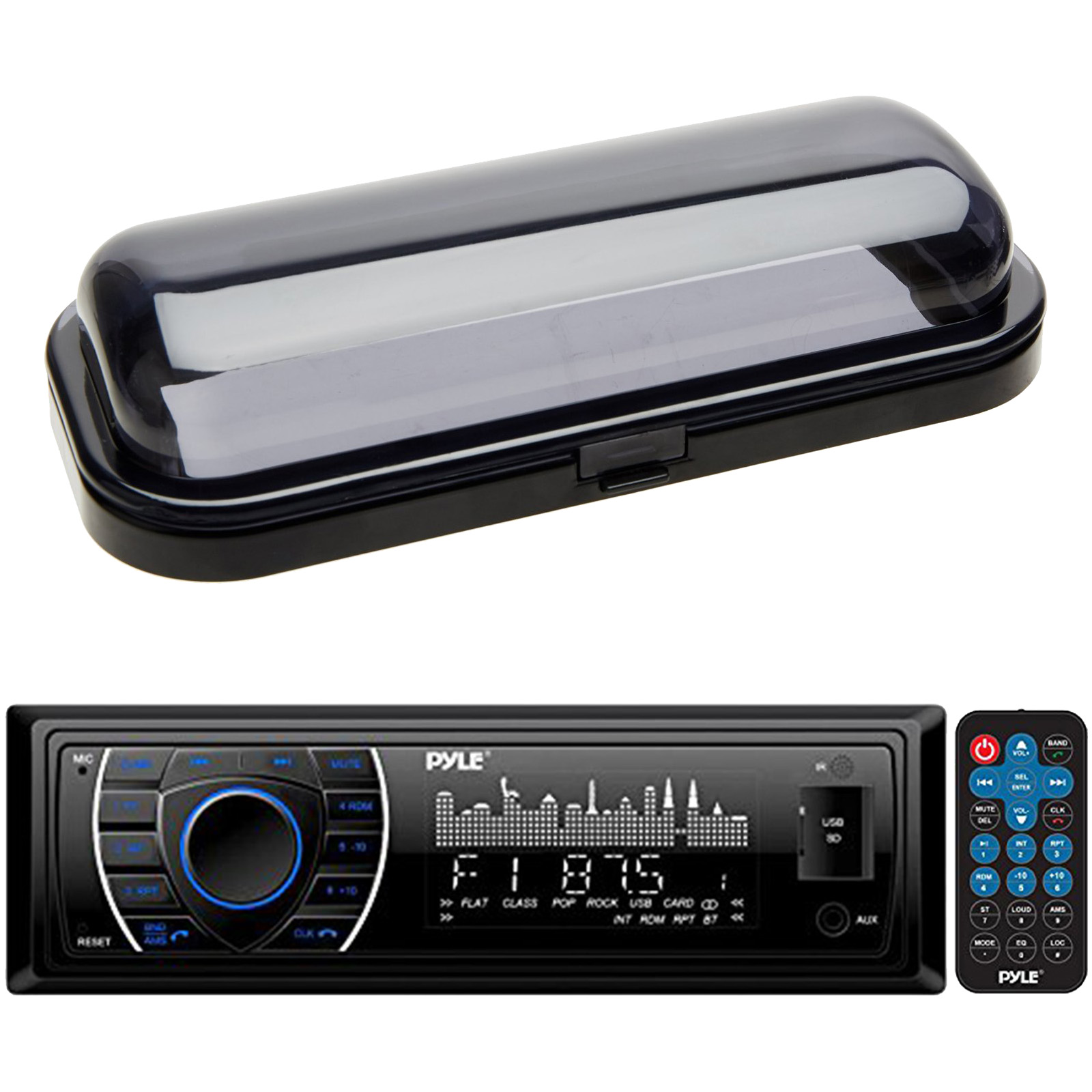Pyle In Dash Marine MP3 USB SD Media Receiver, Radio Cover | eBay